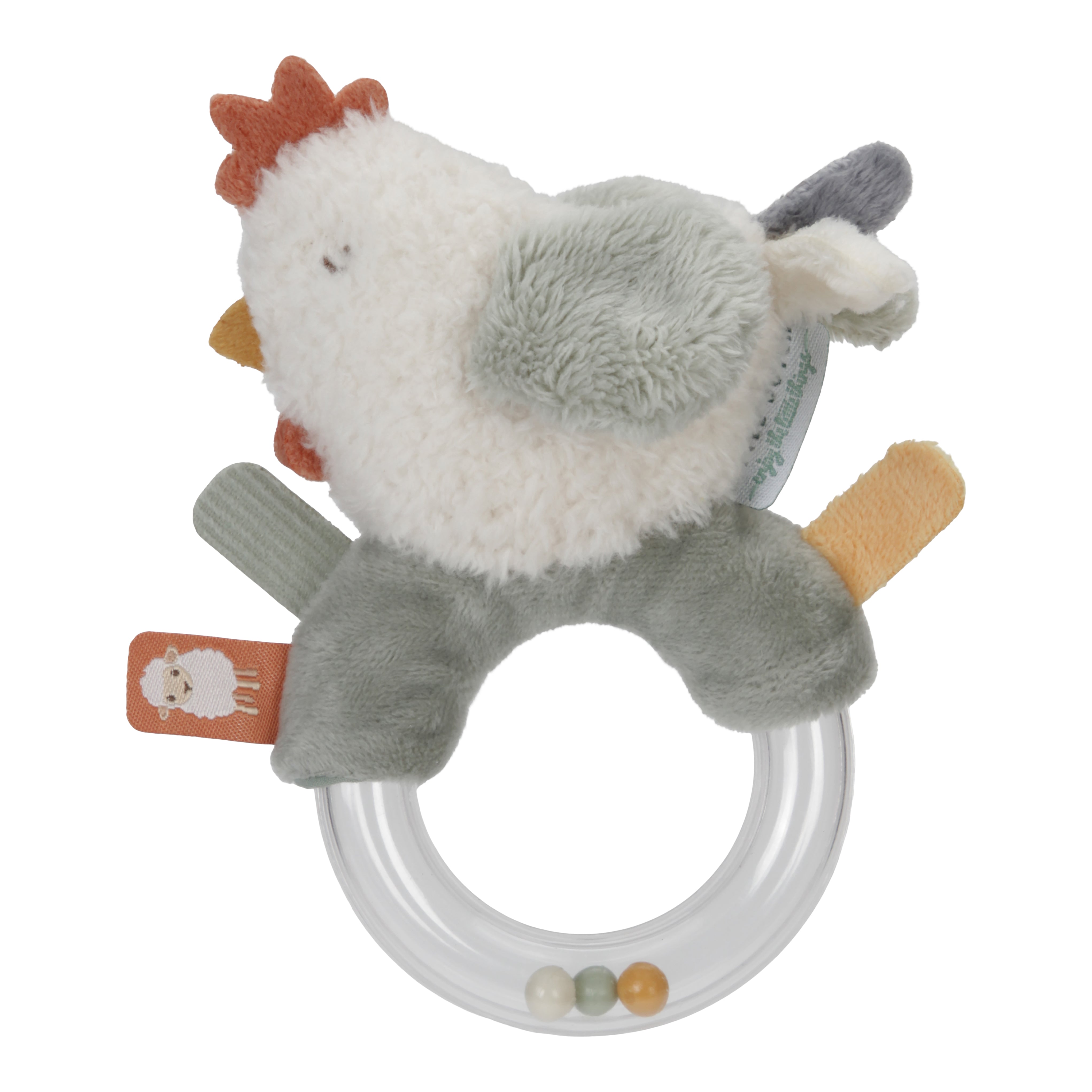Little Dutch Little Farm Ringrattle Chicken Plush Baby Toy Rattle ...